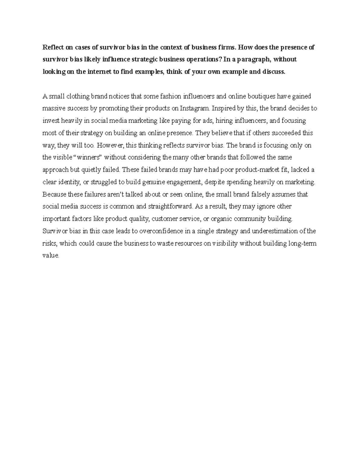 Manley Ch 5 & Nichols Ch 5: Analyzing Survivor Bias in Business ...