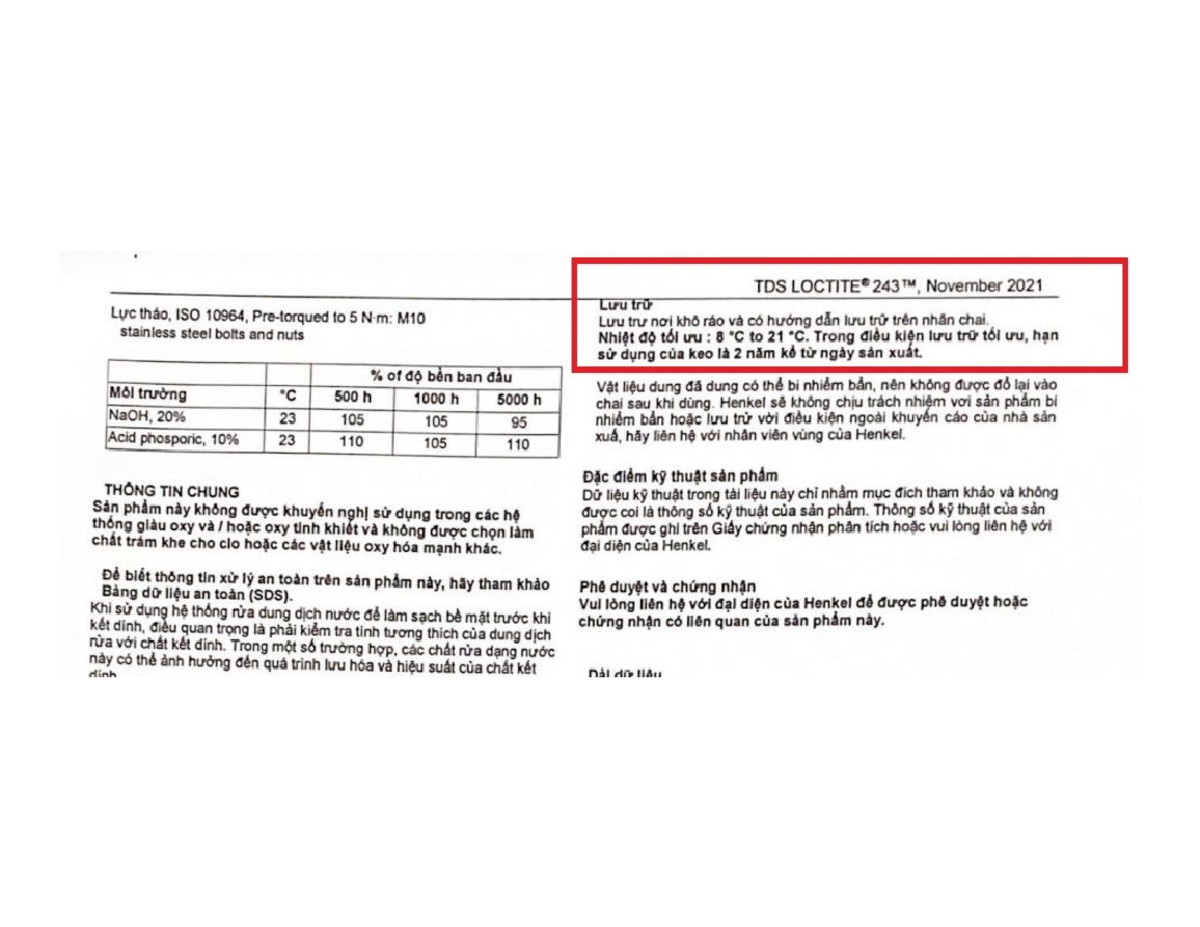 1 - abcds - TDS 243TM, November 2021 Ltru trü Lyc tháo, ISO 10964, to 5 N: M10 Luu tru not khô ...