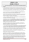 Othello Character Analysis & Study Guide for Grade 12 Literature - Studocu