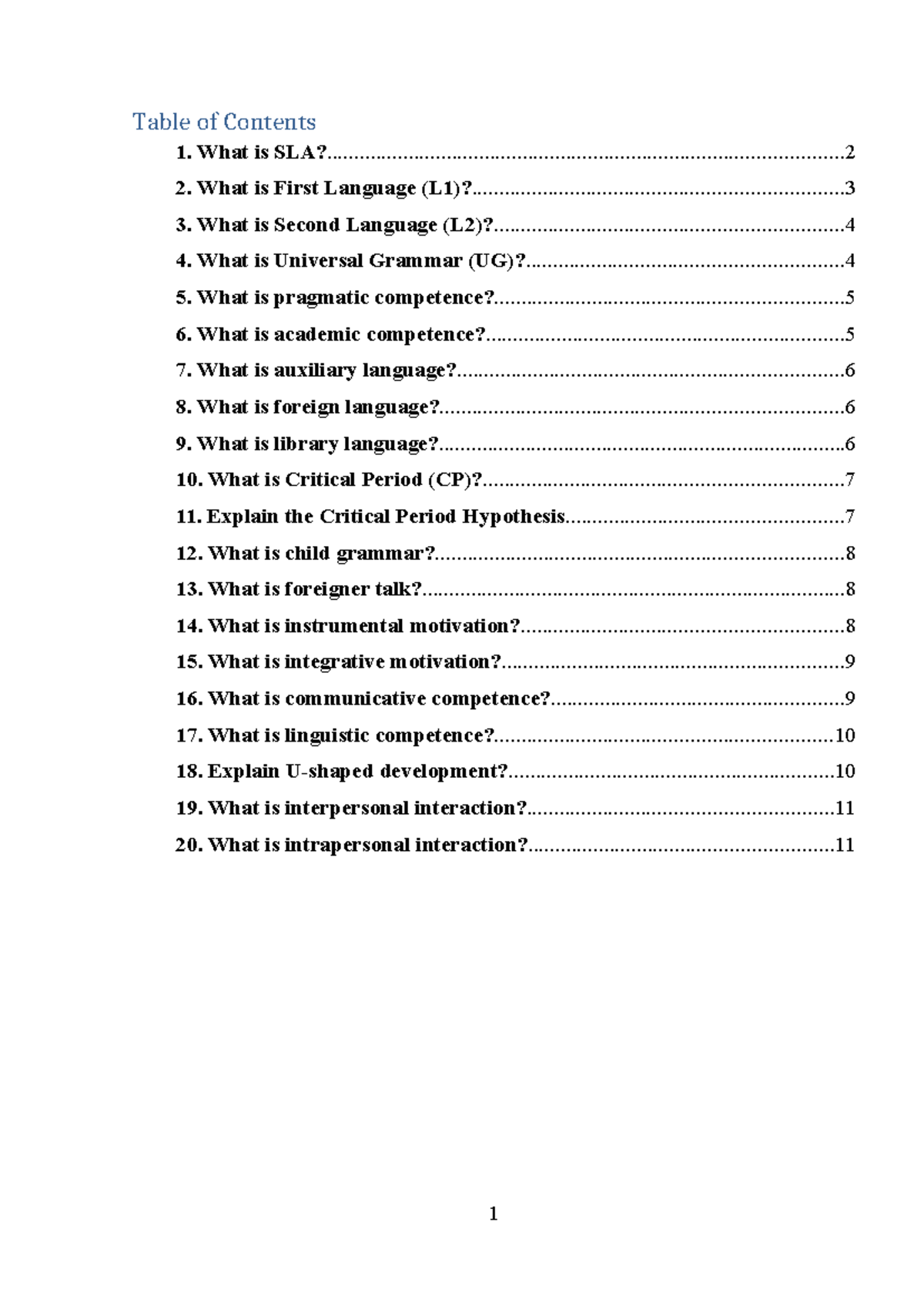 SLA Concepts Overview: Key Terms and Definitions - Studocu