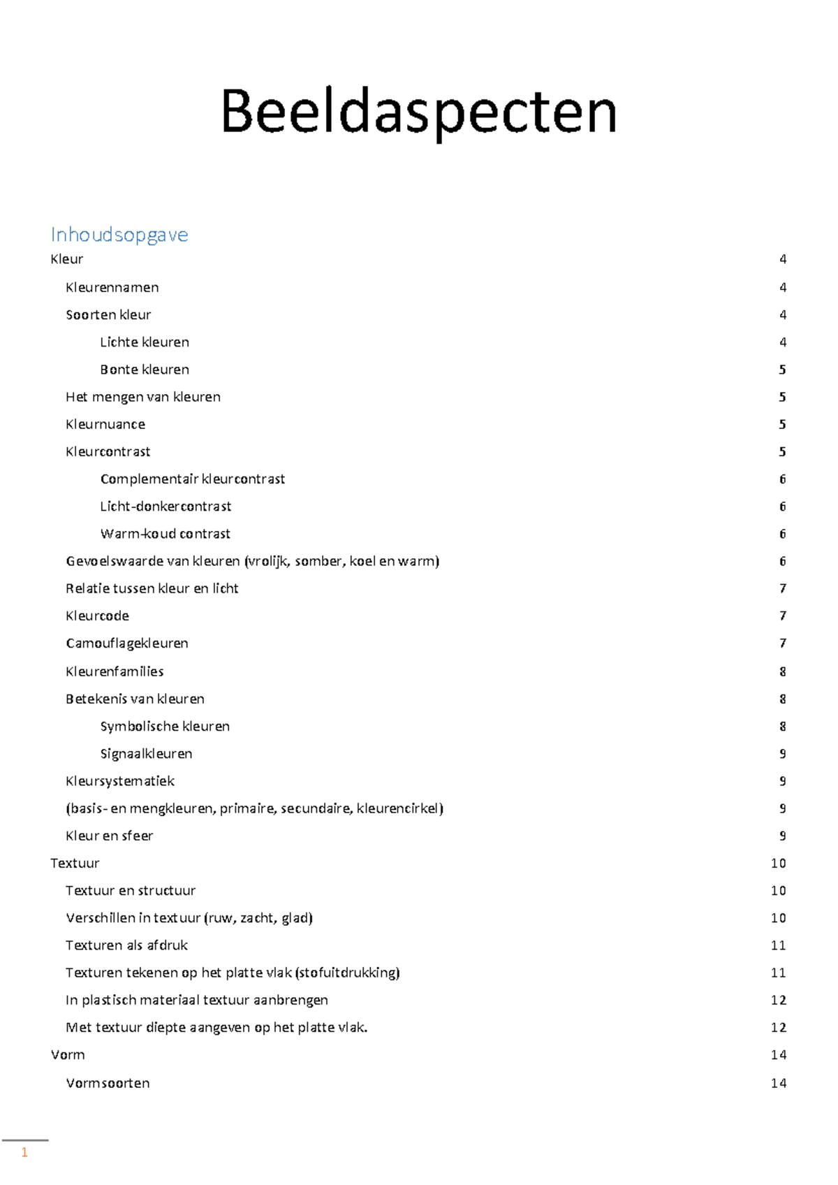 Beeldaspecten: Kleur, Textuur, Vorm en Compositie in BVO Periode 2 ...