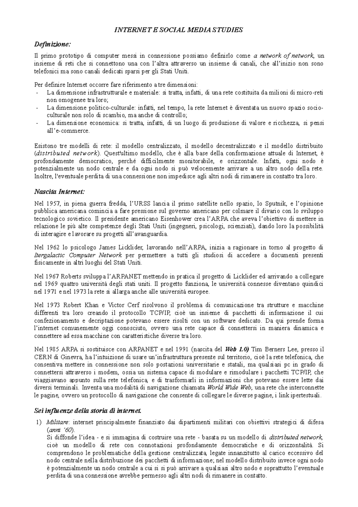 Internet e Social Media Studies - INTERNET E SOCIAL MEDIA STUDIES ...