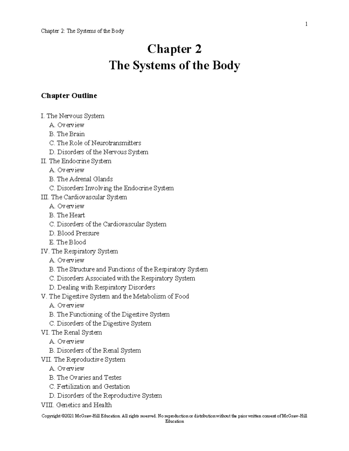 Health Psychology 11e: Chapter 2 - Body Systems Overview - Studocu