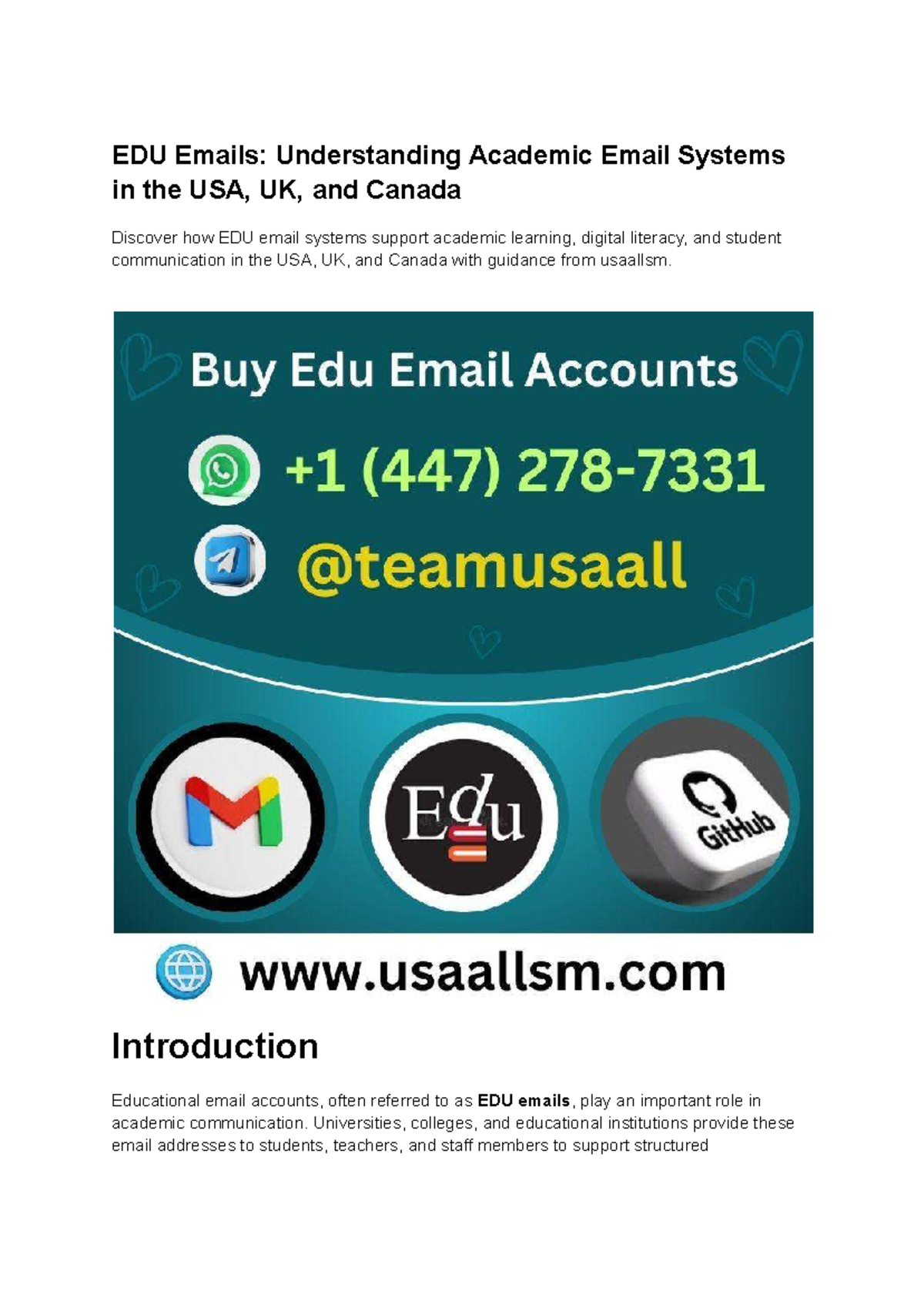 EDU 101: Understanding Academic Email Systems in the USA, UK, & Canada ...
