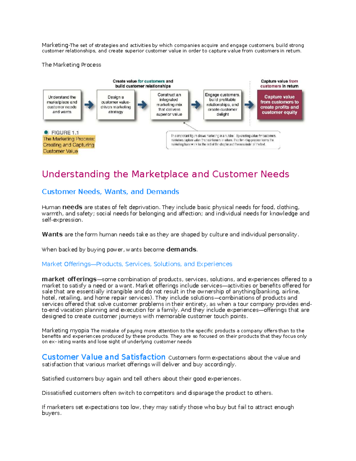 Chapter 1 - Marketing Strategies and Customer Engagement (MKT 101 ...