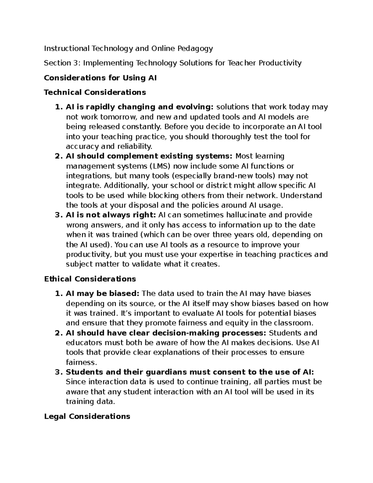 Instructional Technology Online Pedagogy Ai Solutions For Teacher