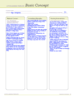 ATI template for the angina system disorder. - ACTIVE LEARNING ...