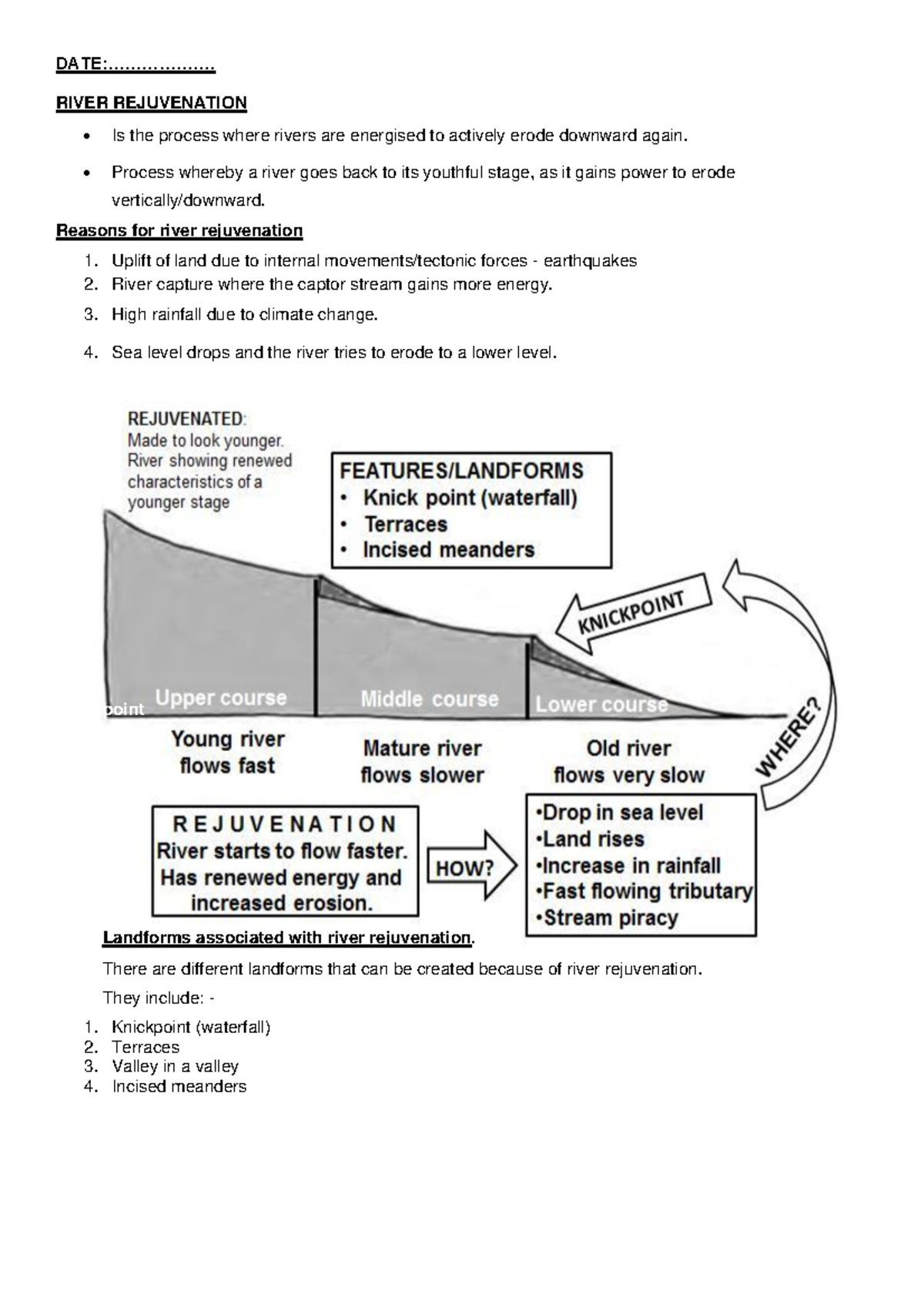 Fluvial Processes & River Management Notes (2025-1) - Studocu