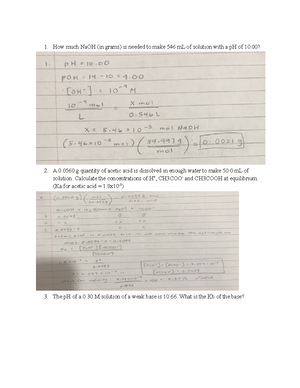 Unknown acid - LAB Report template - CHEM 1002 UNKNOWN ACID ...