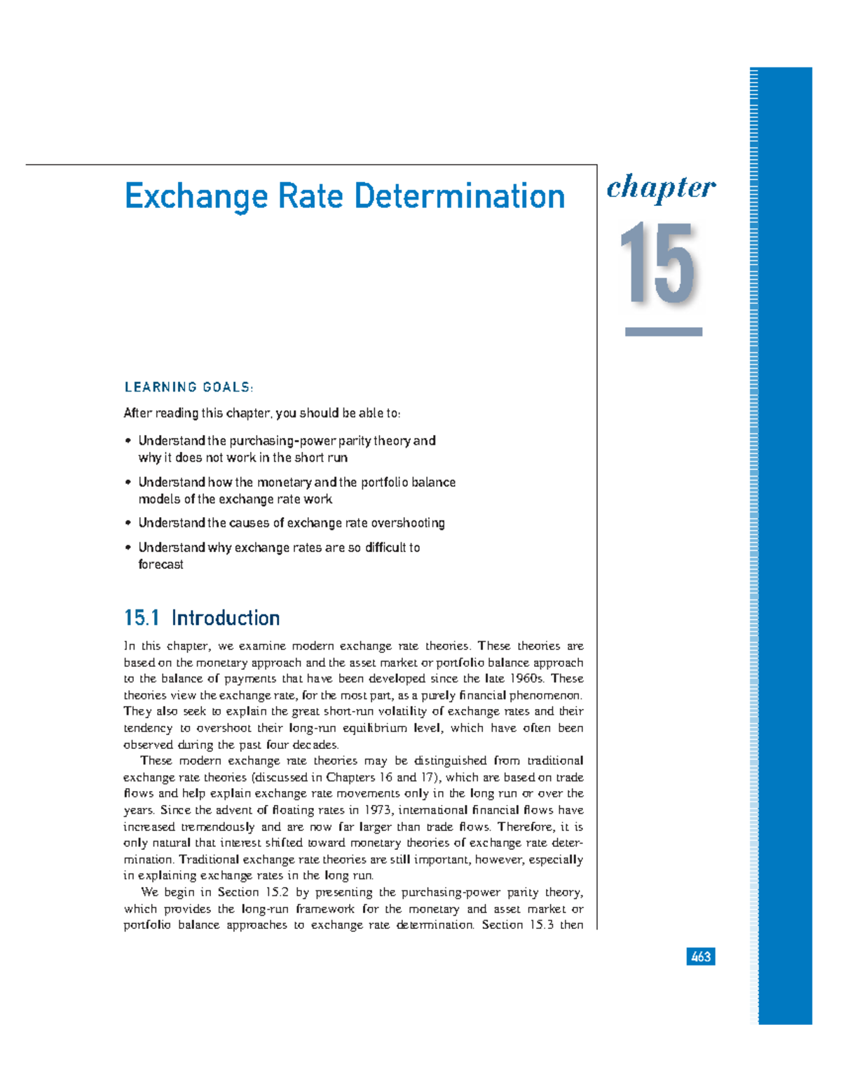 Exchange Rate Determination: Chapter 15 - Salvatore c15.tex V2 - Studocu