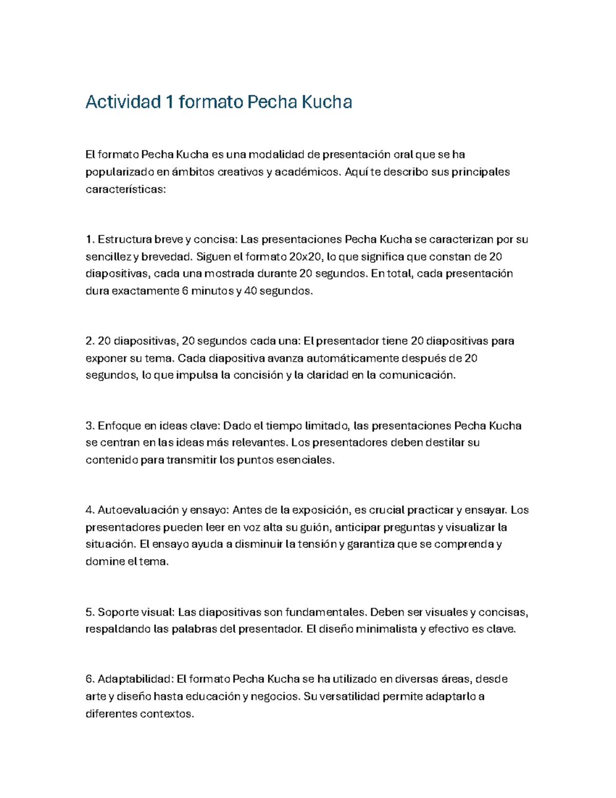 Formato Pecha Kucha: Características y Estructura para Presentaciones ...