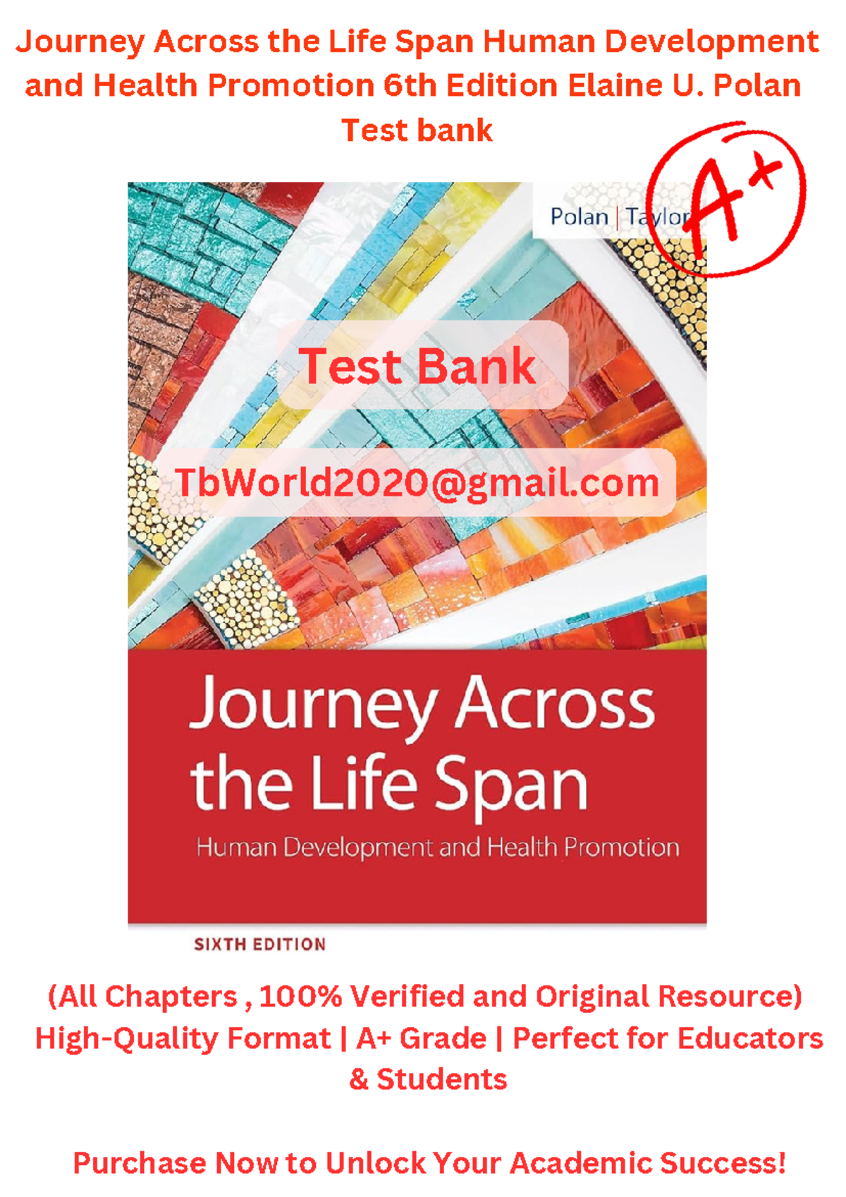 Journey Across the Life Span Human Development and Health Promotion 6th ...
