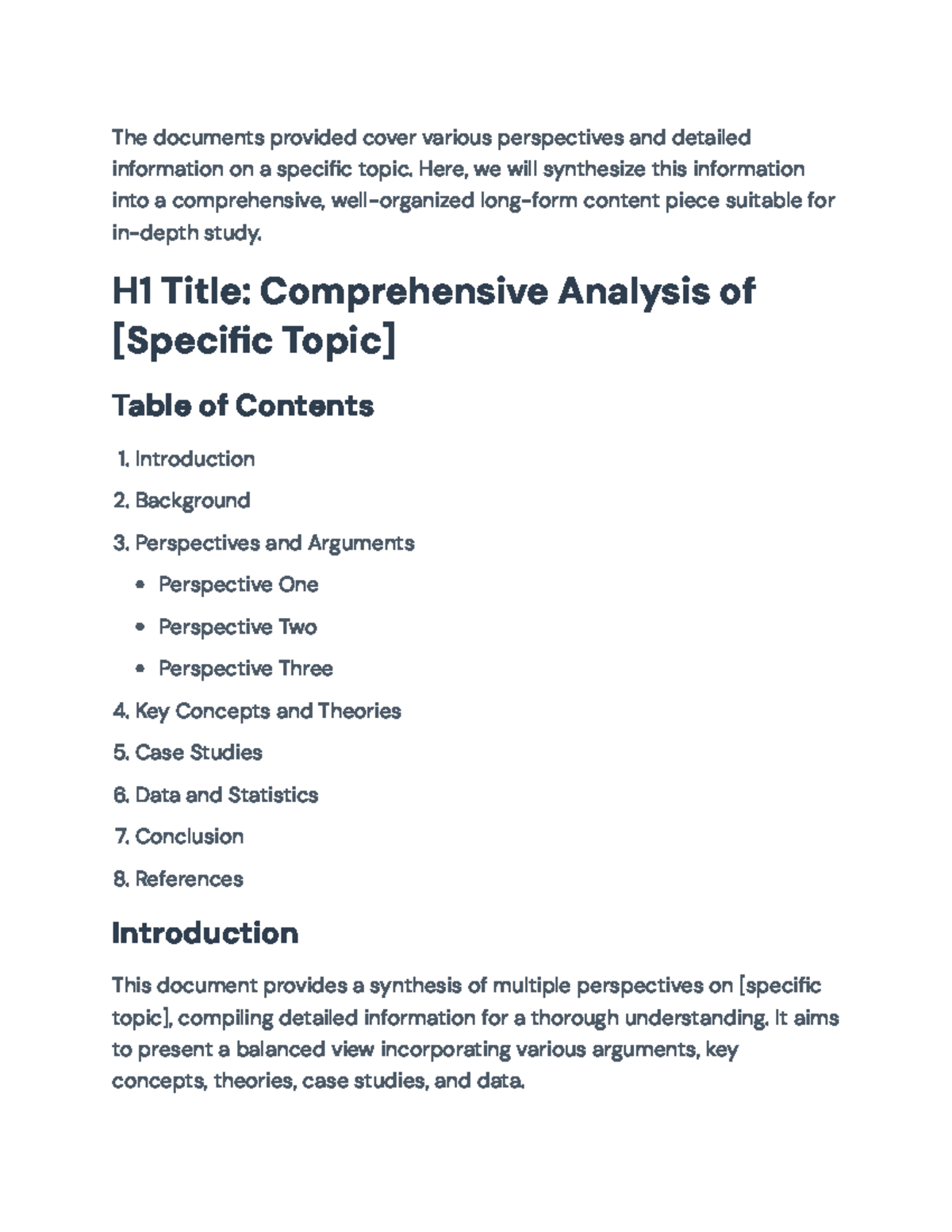 Comprehensive Analysis of [Specific Topic] - In-Depth Study Notes - The ...