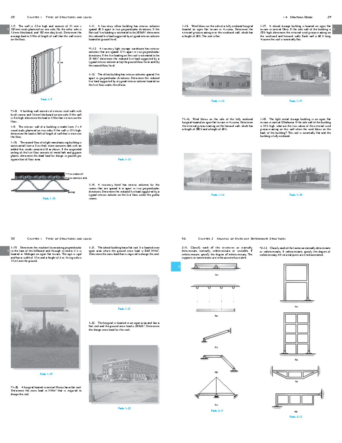 Theory 1 Problems: Structures and Loads Overview for CE 101 - Studocu