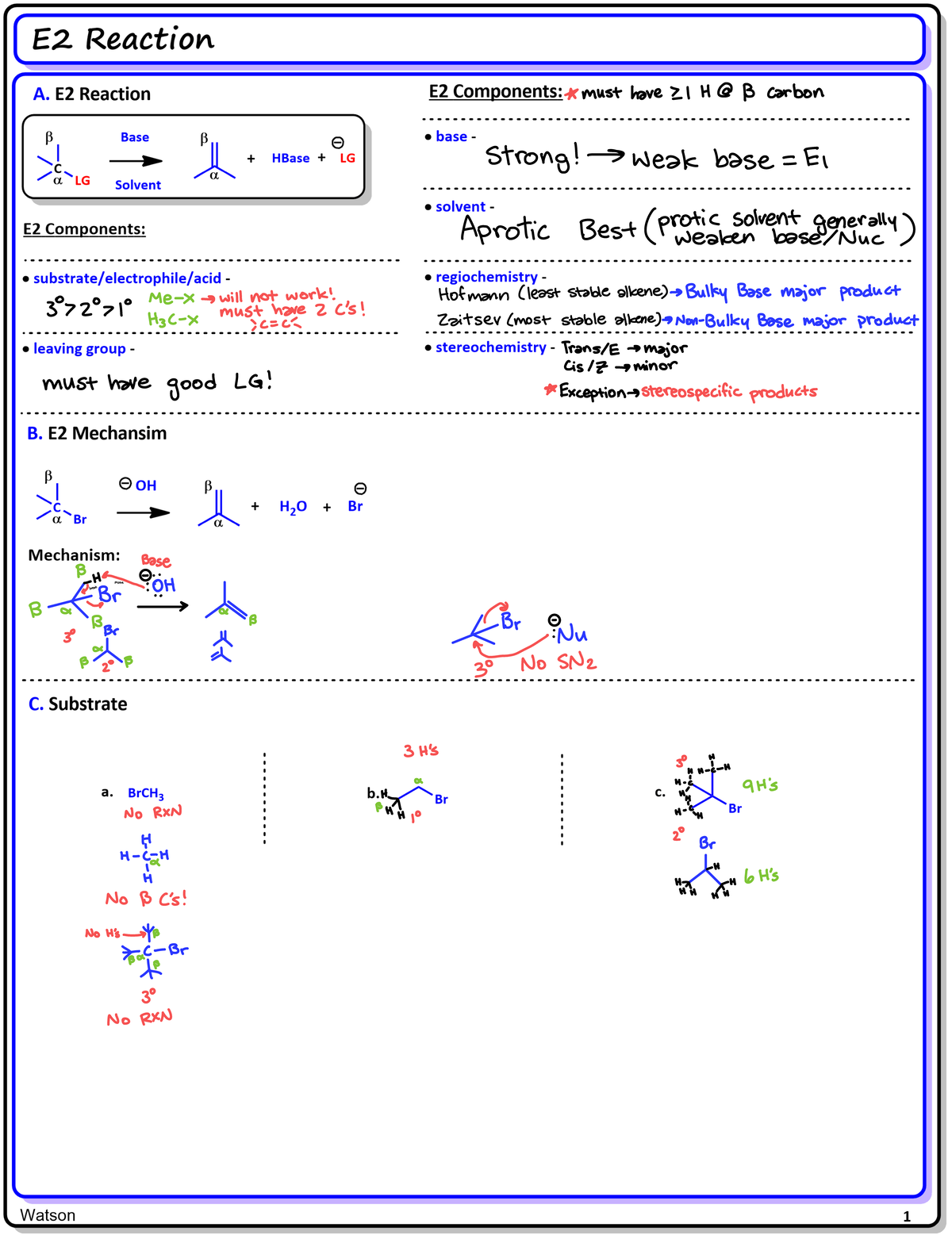 21 - Chapter 7: E2 Reaction Mechanisms and Key Concepts - Studocu