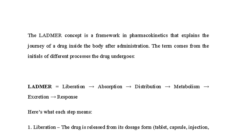 LADMER Concept Overview: Lecture Notes for 7th B - Studocu