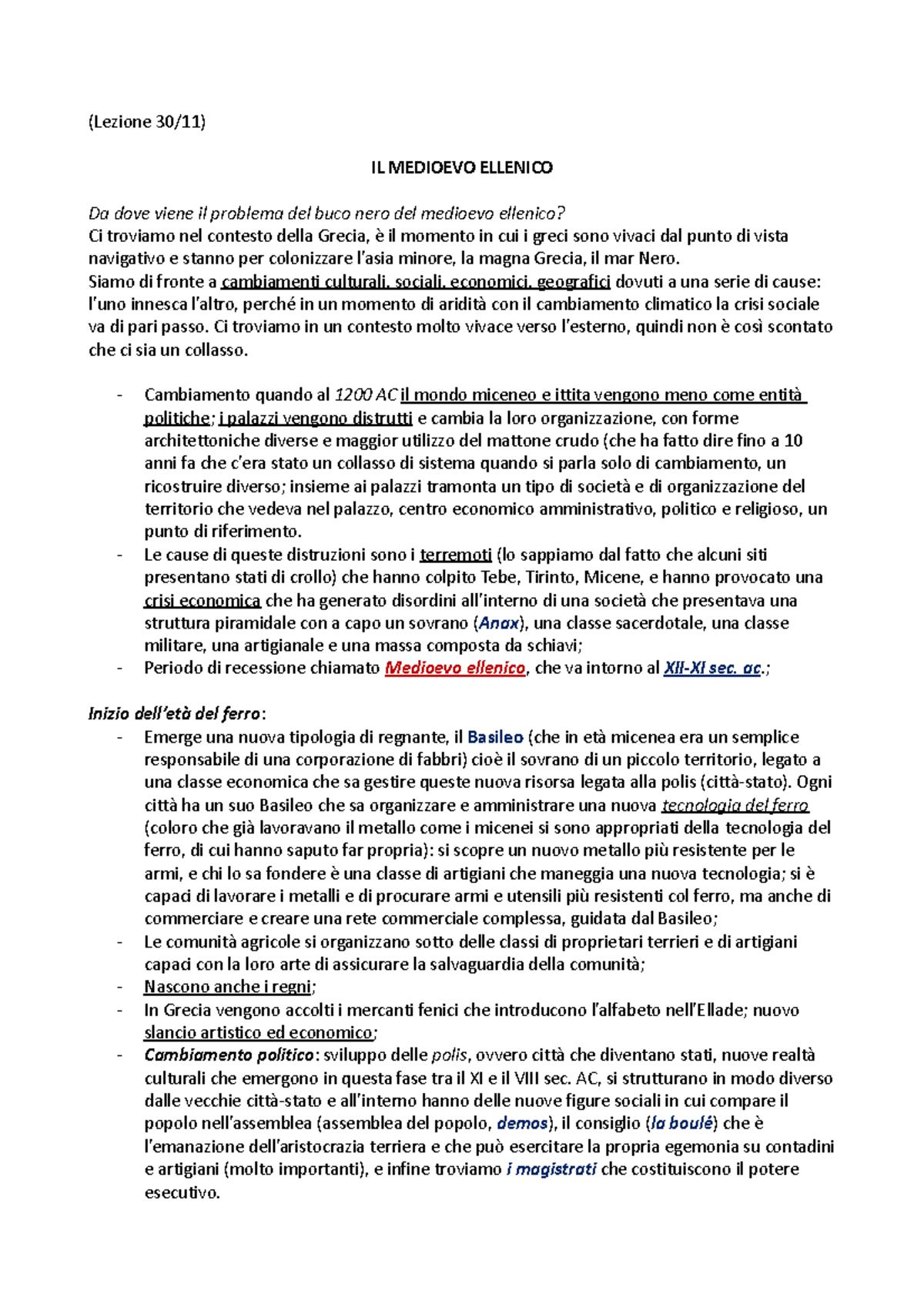 Lezione 30/11: Il Medioevo Ellenico e le sue Manifestazioni Culturali ...