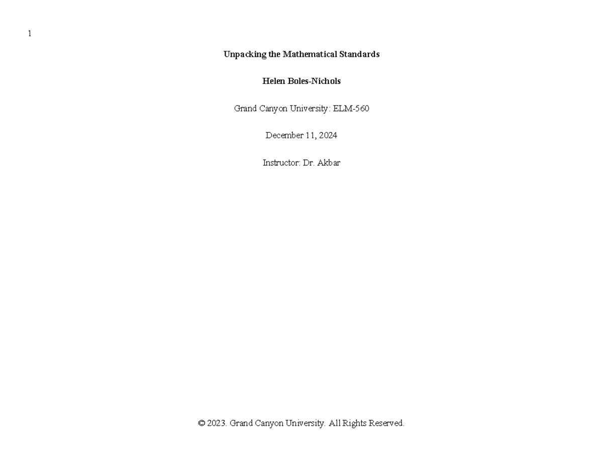 Helen boles-nichols Unpackingthe Standards 24 - Unpacking the ...