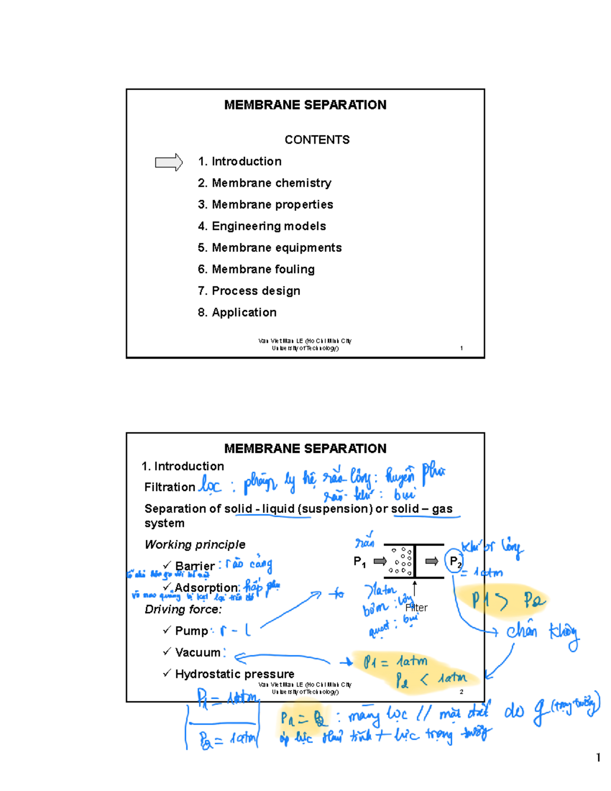 MEMBRANE SEPARATION: Advanced Technology Overview - Studocu