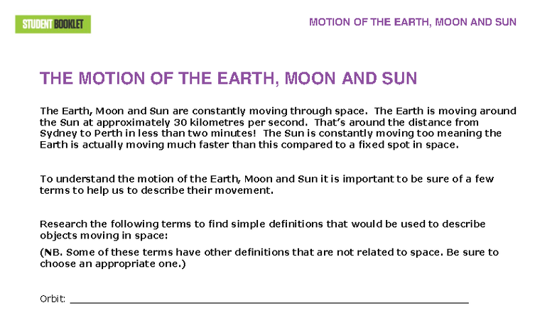 2065.Earth, Moon & Sun Motion Overview - Studocu