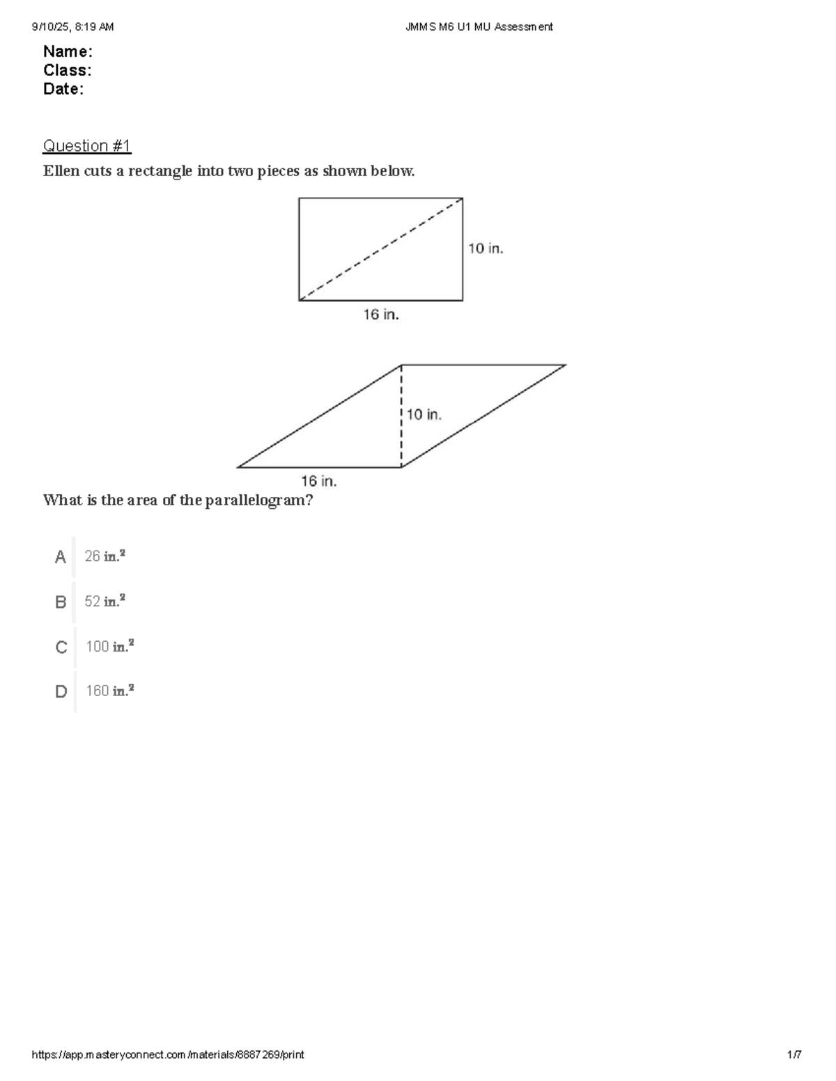 JMMS M6 U1 MU Area Assessment Questions & Solutions - Studocu