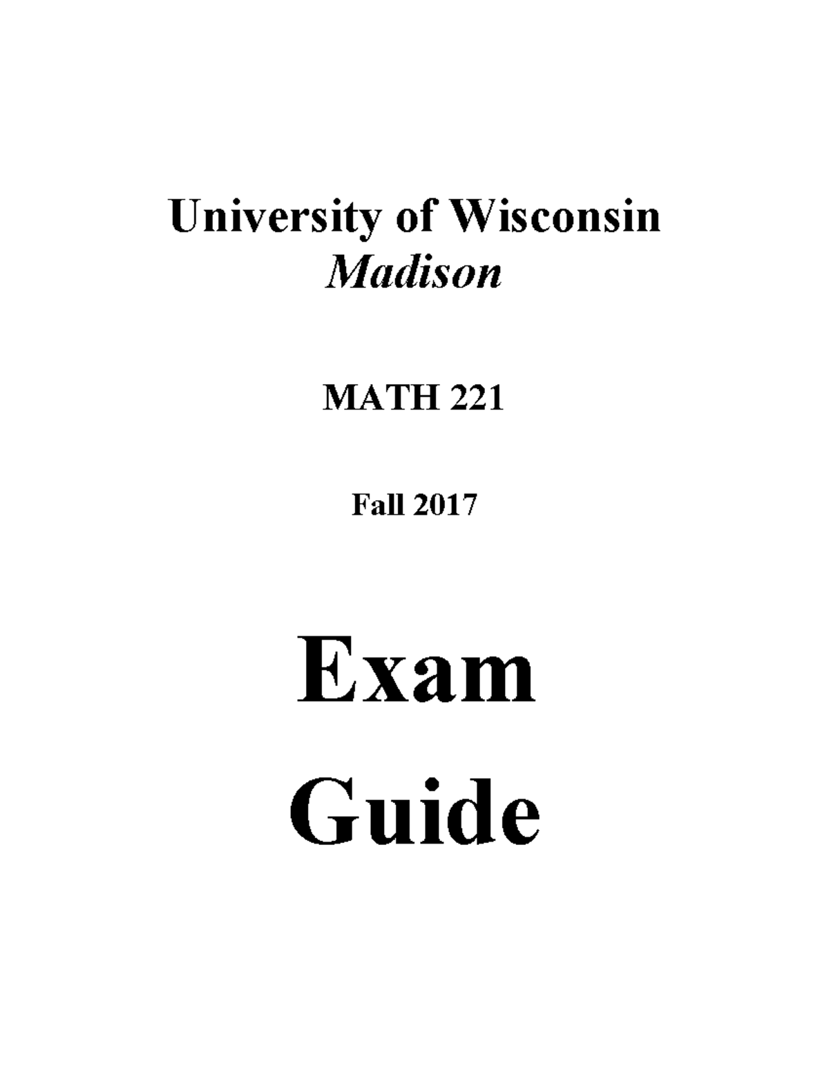 MATH 221 - Calculus & Analytic Geometry 1 Final Exam Study Guide - Studocu