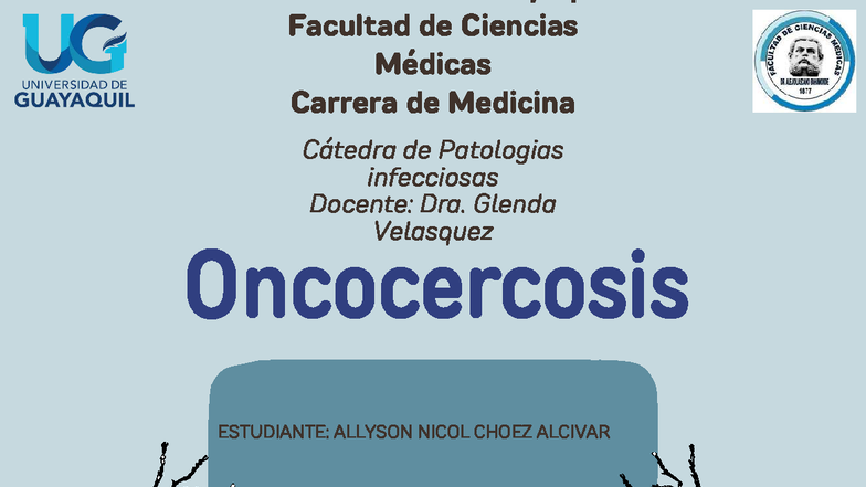 Oncocercosis: Estudio y Prevención - Cátedra de Patologías Infecciosas ...