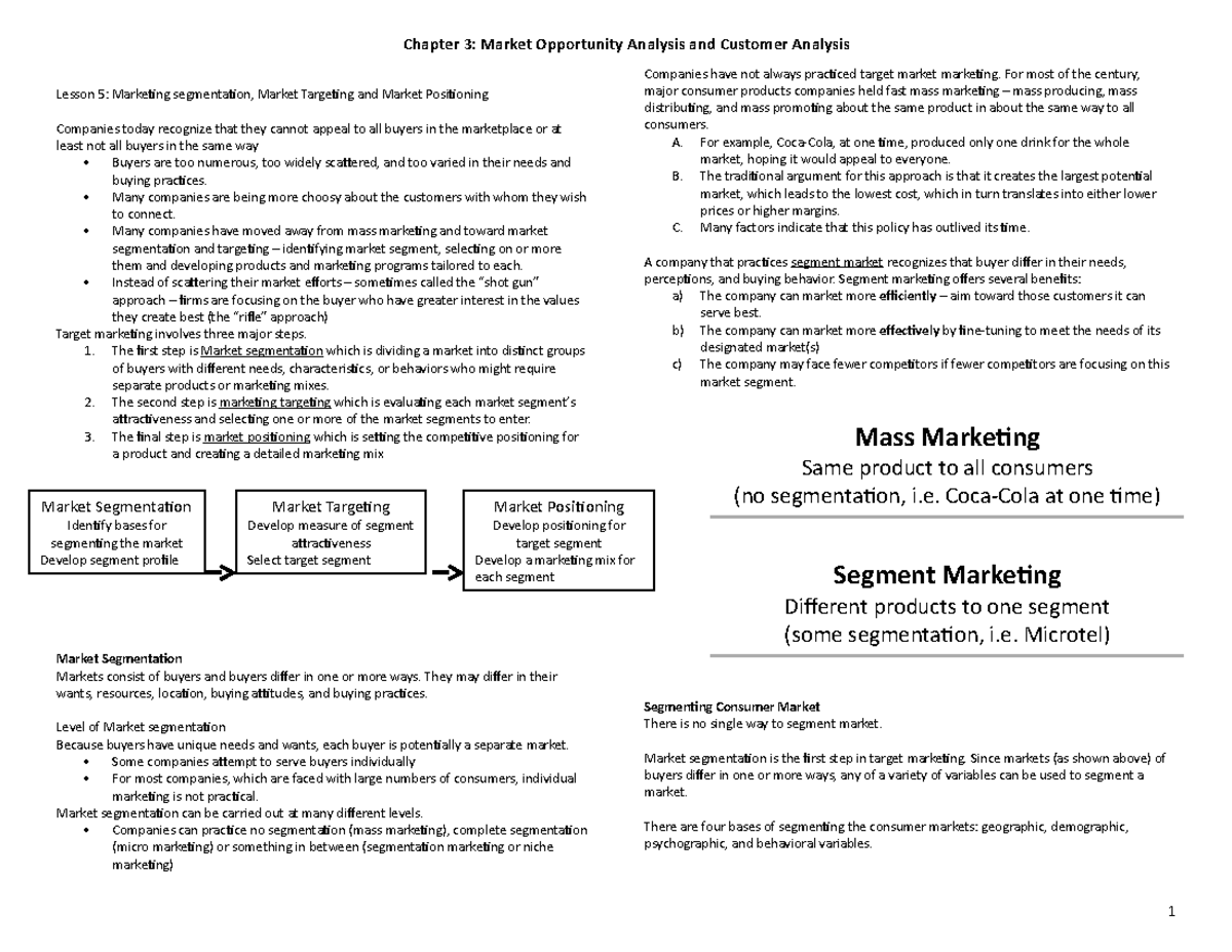 Lesson 5 part 1 - Principles of Marketing Lecture for SHS - Lesson 5 ...