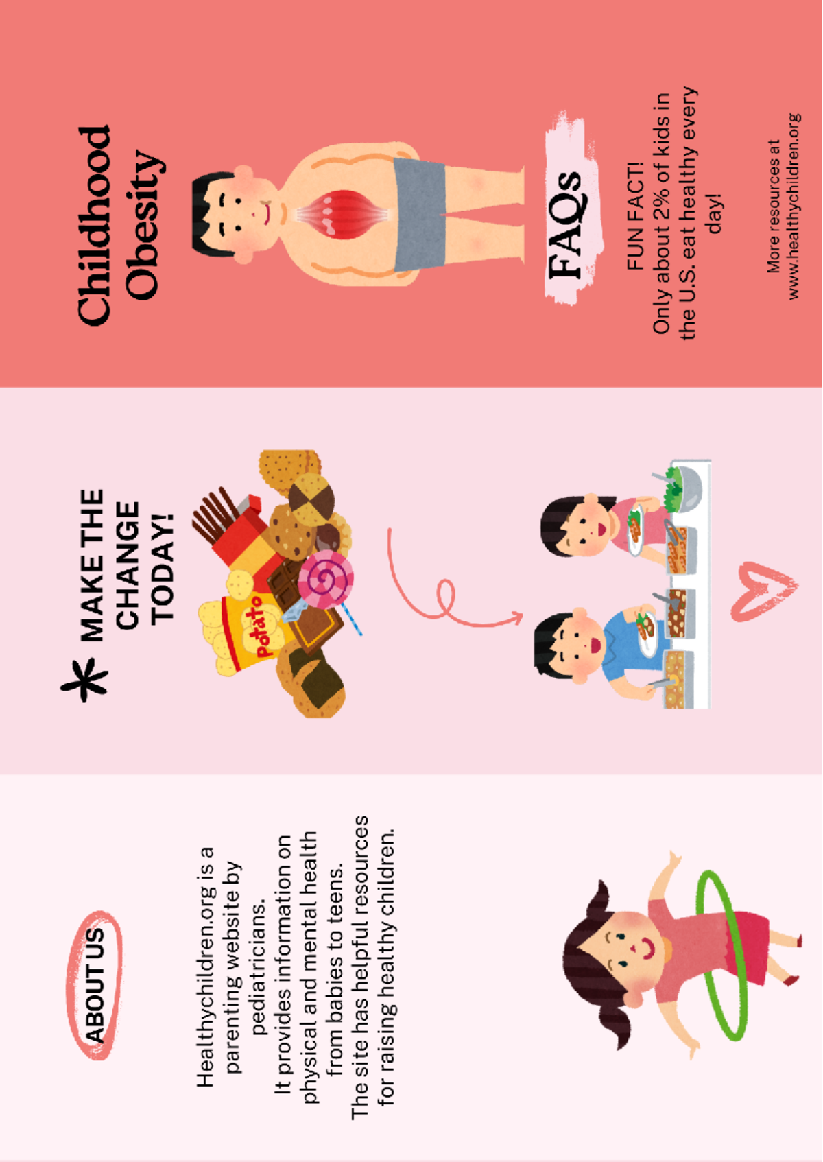 Childhood Obesity Education Brochure PDF - MAKE THE Childhood ABOUT US ...