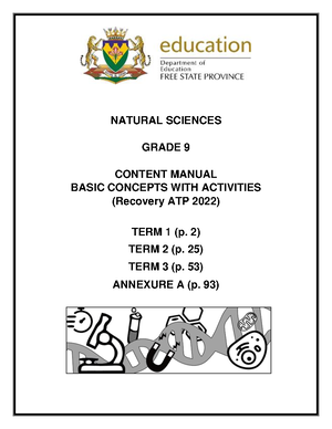 NS gr 8 TERM 1 2025 - Additional notes - NATURAL SCIENCES GRADE 8 ...