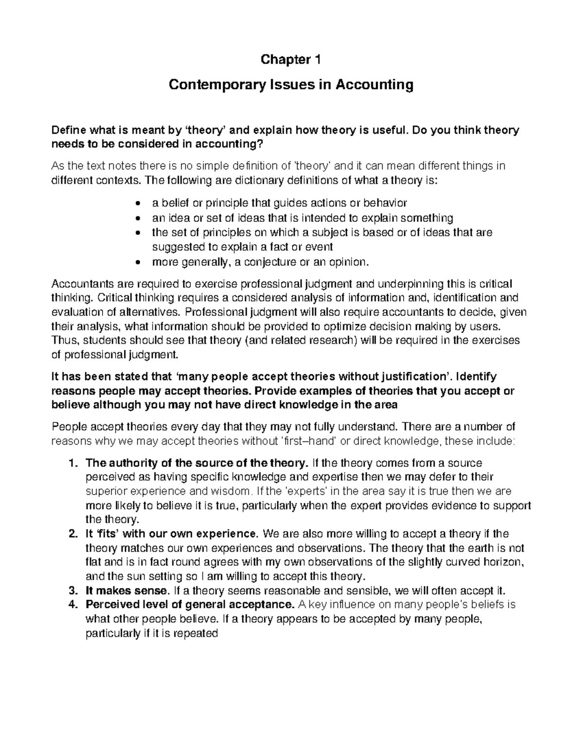 Contemporary Issues In accounting - Chapter 1 Contemporary Issues in ...