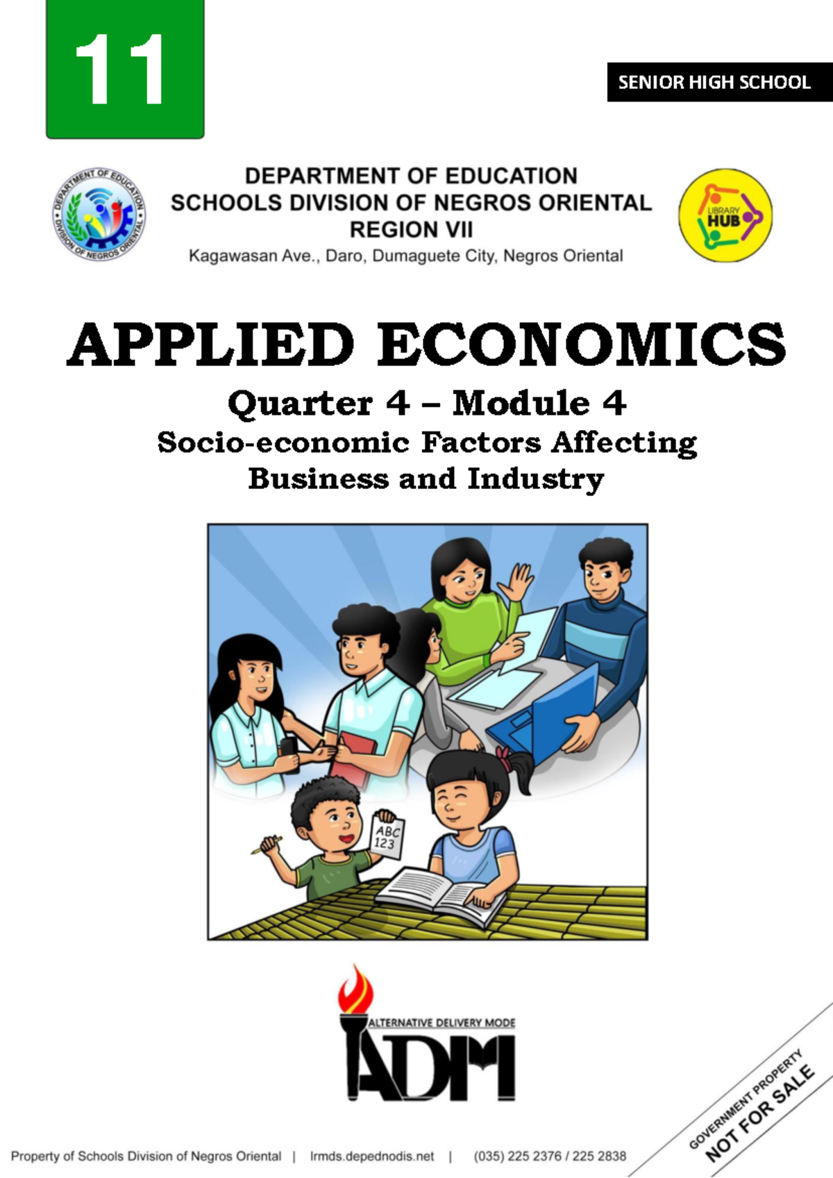 Applied Econ G11 Q4 Module 4: Socio-economic Influences on Business ...