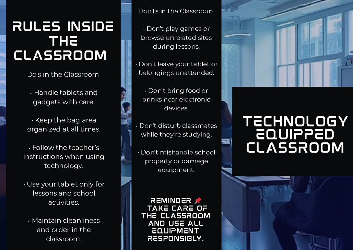 Classroom Rules for Technology Use: Guidelines & Responsibilities - Studocu