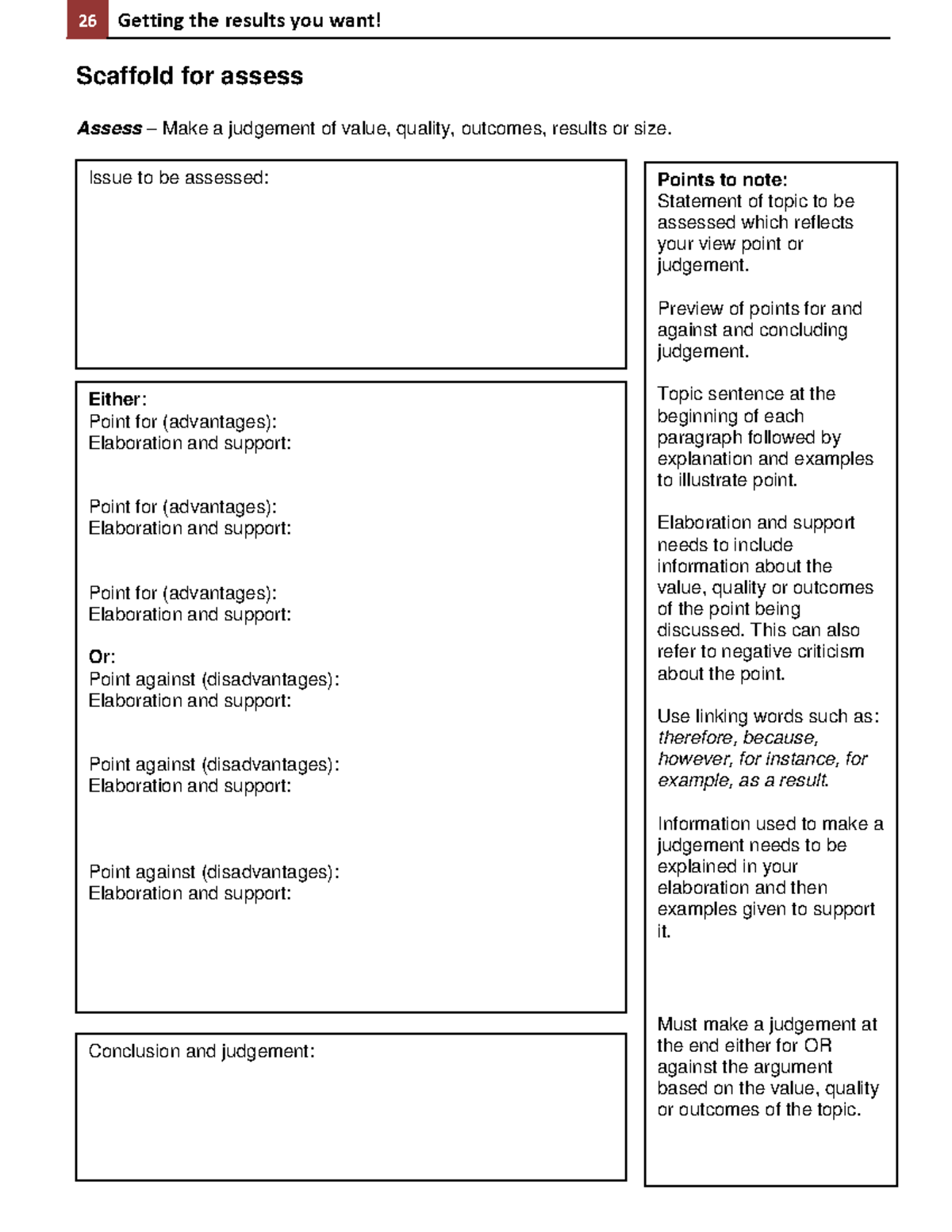 NESA Scaffold for Assess, Compare, and Analyze Techniques - Studocu