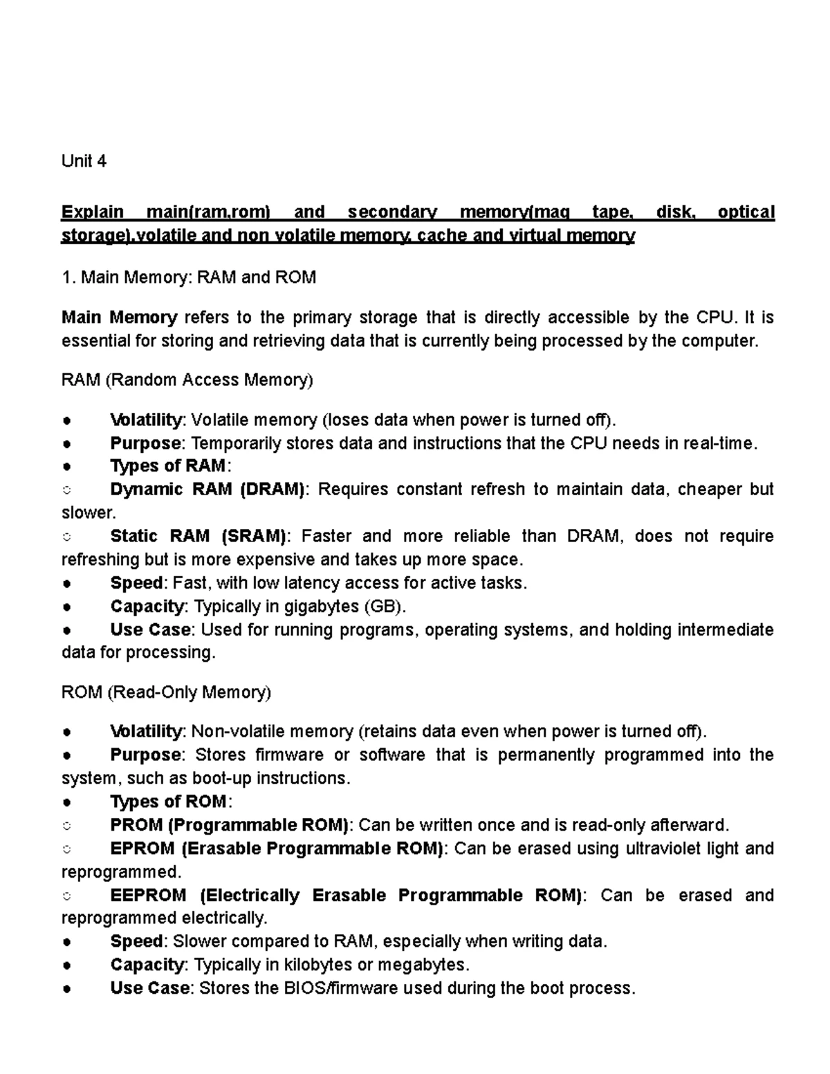 RGPV COA Unit 1 - Comprehensive Notes on Computer Organization ...