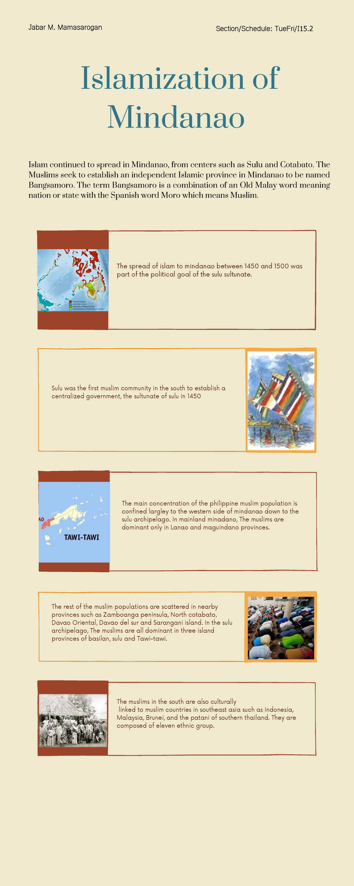 Islamization of Mindanao: Historical Context and Cultural Impact - Studocu