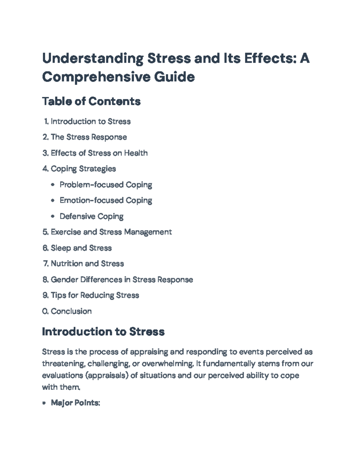 Understanding Stress and Coping Strategies: A Comprehensive Guide ...