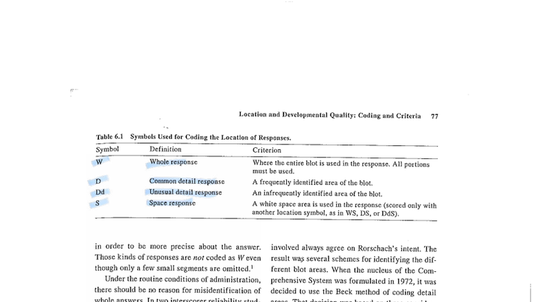 RIBT 77: Coding and Criteria for Location and Developmental Quality ...