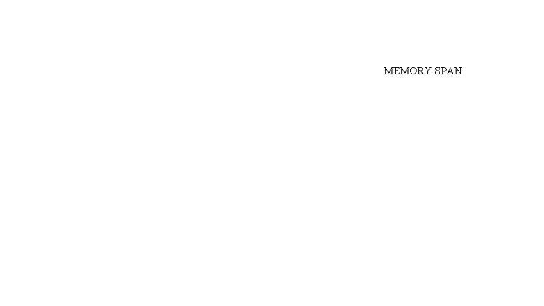 MEMORY SPAN Experiment Lab Report (Final Project) - Amanda Ernstberger ...