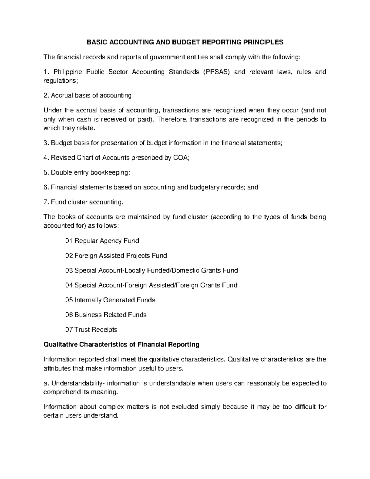 Basic Accounting & Budget Reporting Principles: A Comprehensive ...