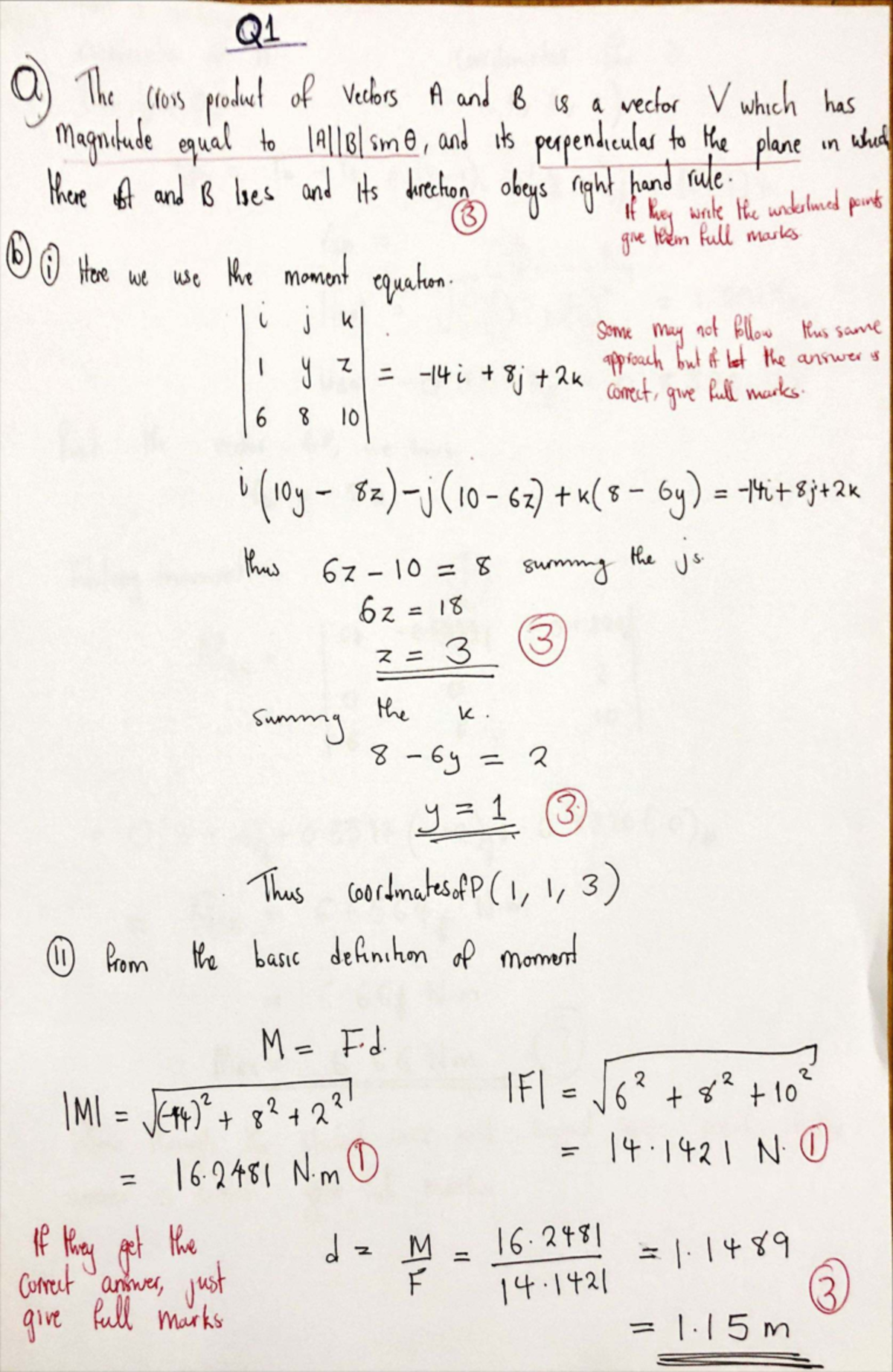 CEE 2219 Test 1 Solutions: Vector Analysis and Moments - Studocu