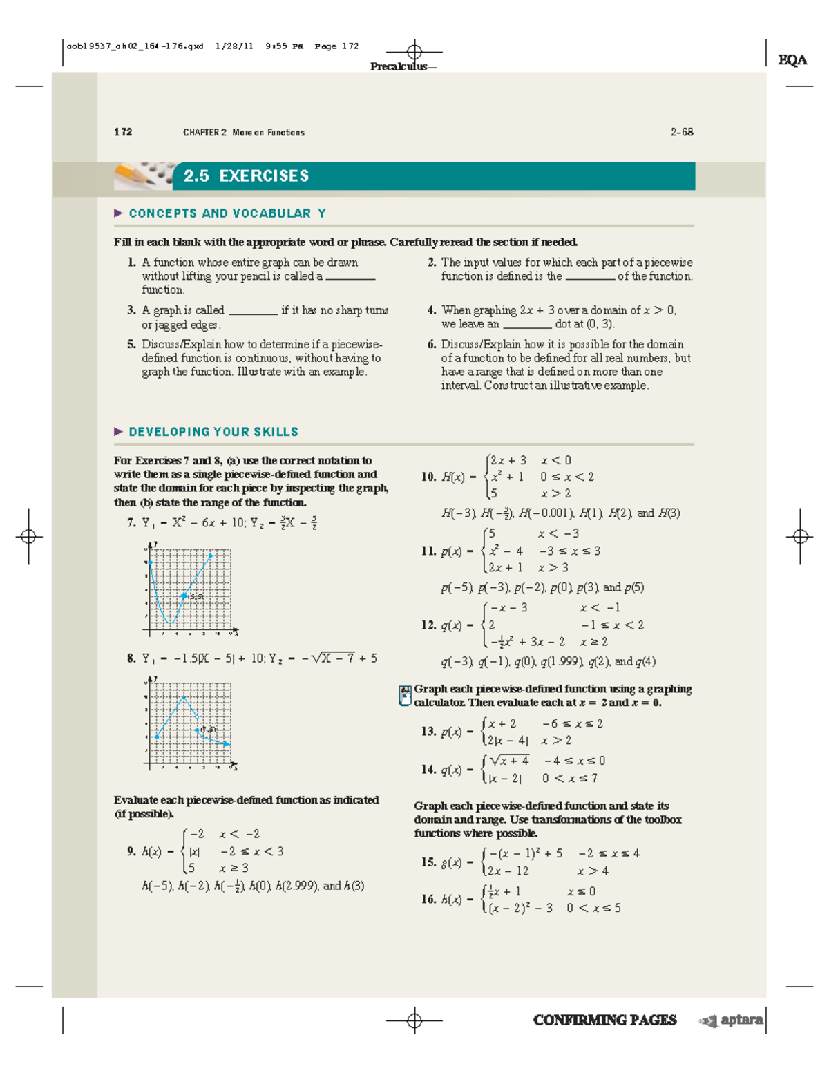 0205 - Chapter 2 Functions: Exercises and Concepts - Studocu