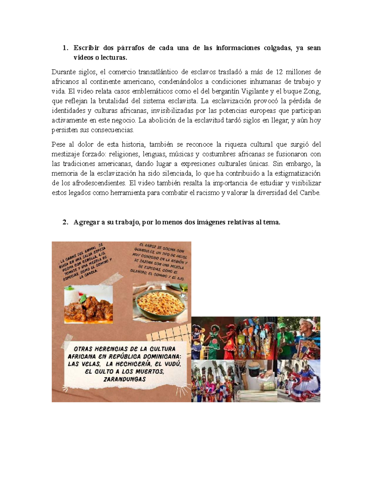 Aportes de la Cultura Africana en la Sociedad Dominicana Actual - Studocu