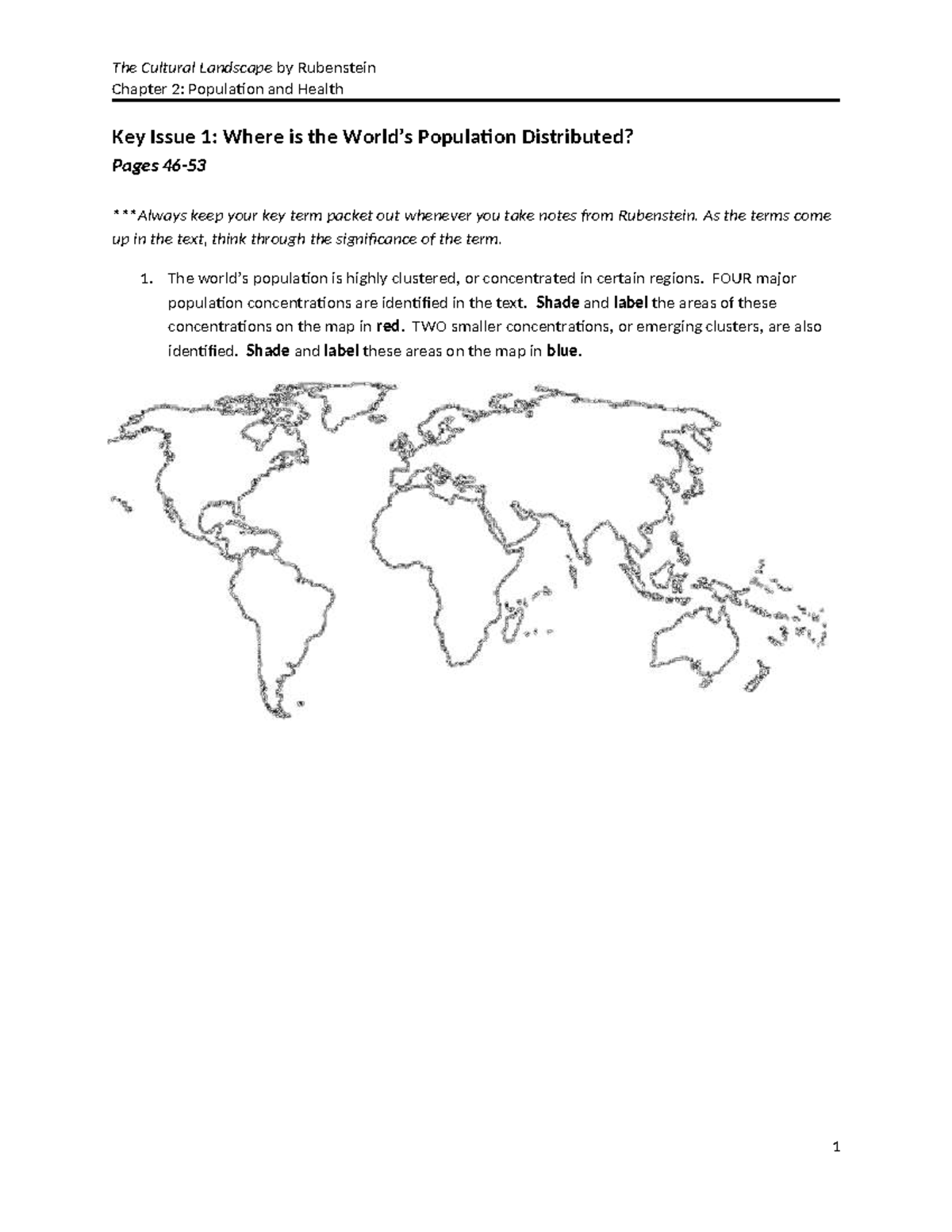 Rubenstein CH 2: Population & Health Study Guide and Key Issues - Studocu