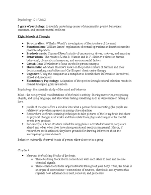 Psych study guide - 1 C180 Study Guide Select a topic from the Table of ...