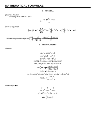 Cambridge International A Level Chemistry (9701) Data Booklet Sample ...