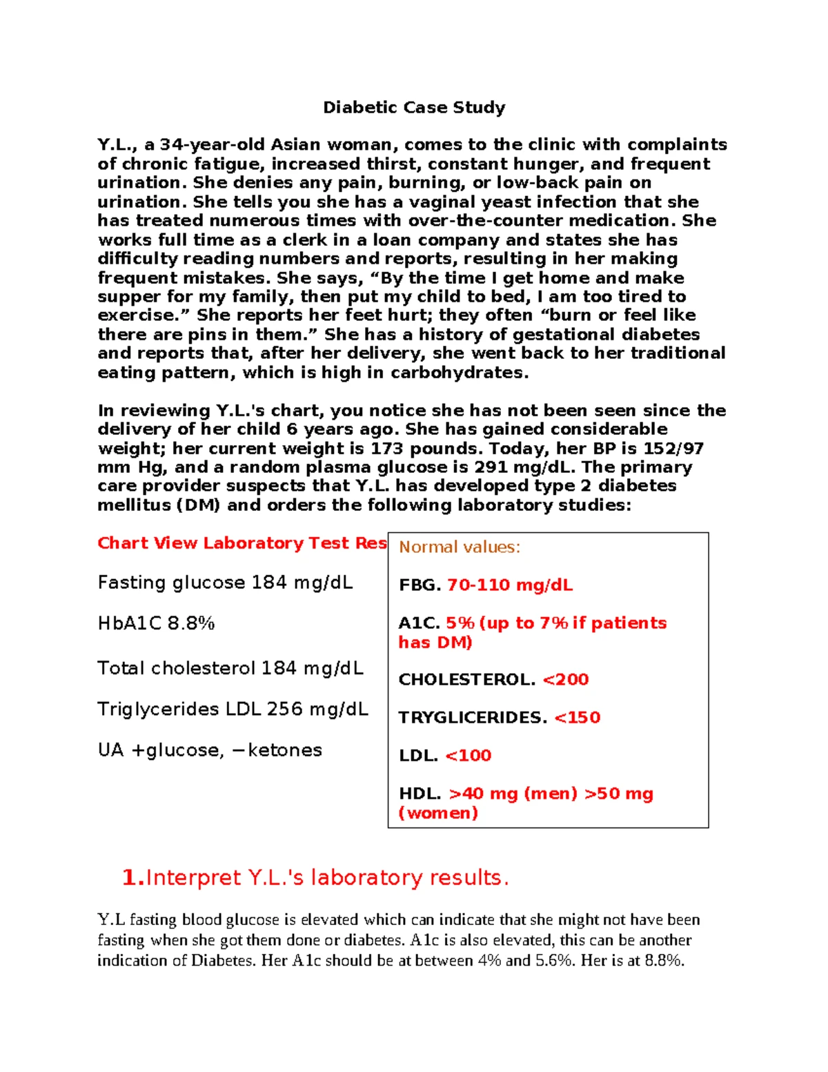 Diabetes Mellitus Management Module Report - Skills Module 3.0 - Studocu