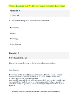 AP2 Module 1 Exam - Nerve Your Answer: Nerve This is a bundle of axons found in the peripheral ...