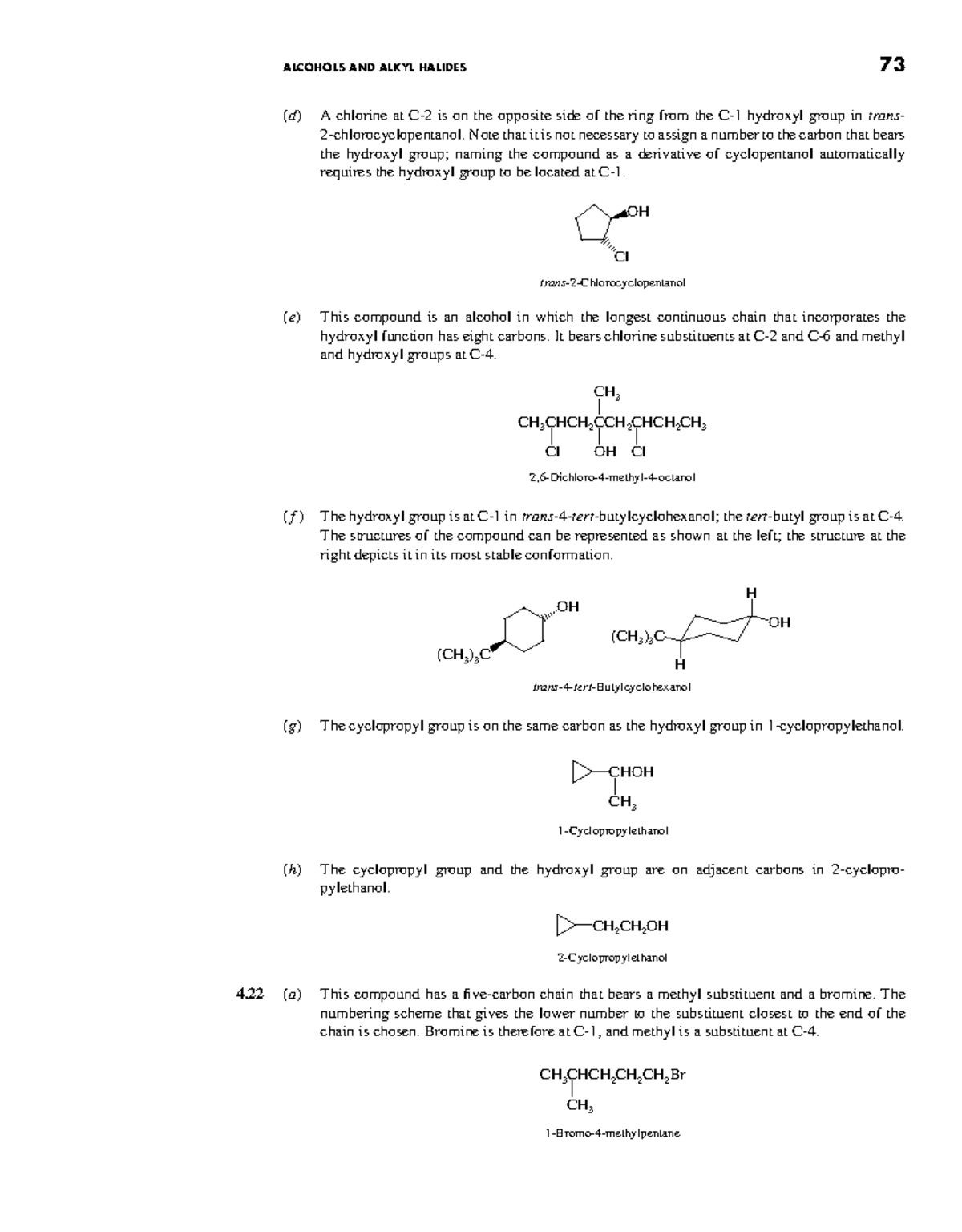 Organic Chemistry 4th Ed: Alcohols & Alkyl Halides Solutions (OC 2021) - Studocu