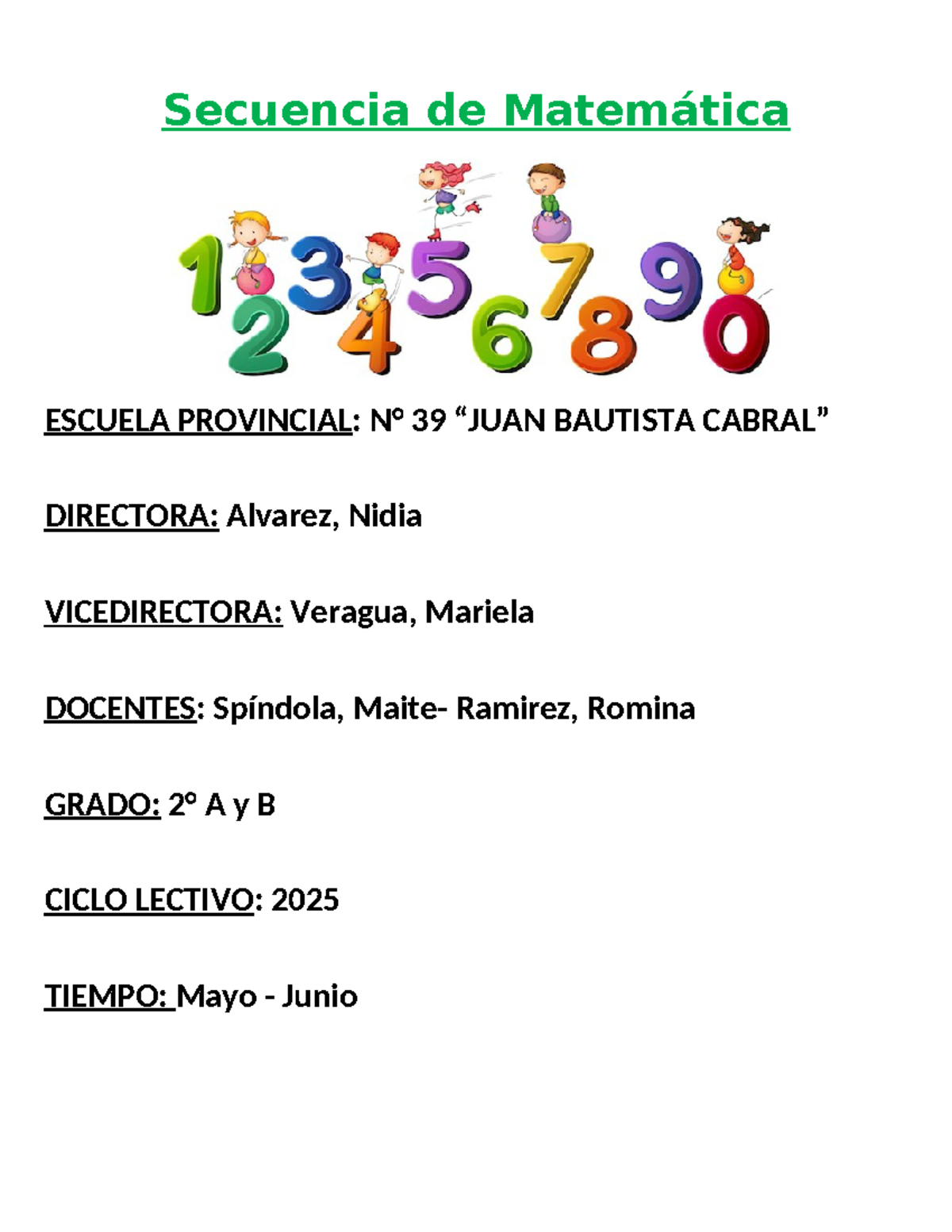 Secuencia Didáctica de Matemática: Números de la Familia de los Cienes ...